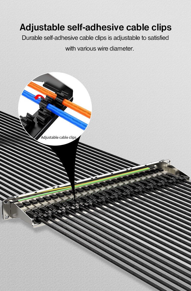 AMPCOM 24 Port Patch Panel, CAT7 RJ45 Coupler Shielded Thru Coupler ...