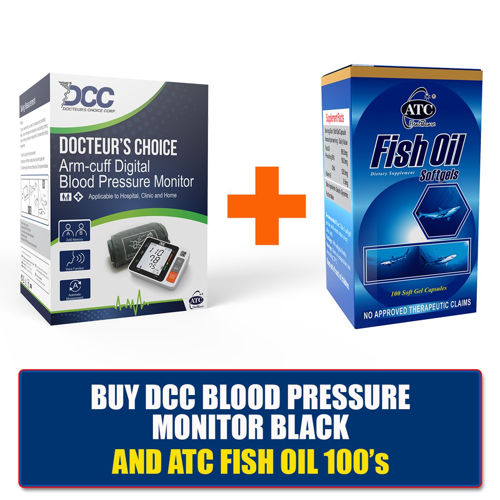 ATC Heart Health Pack (BP Black & Fish Oil 100's) | Shopee Philippines