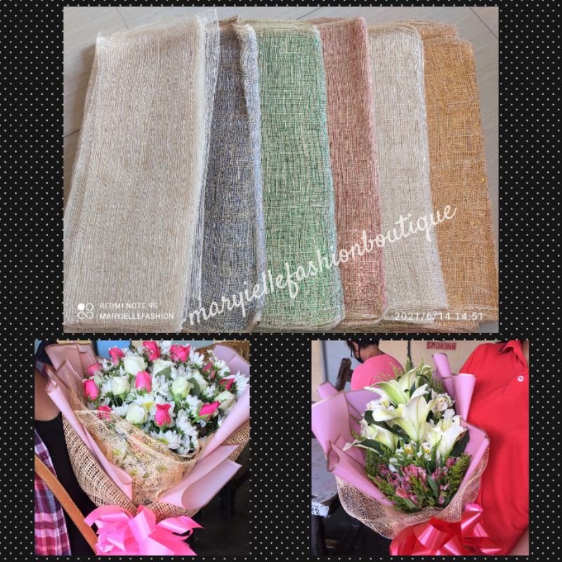 SOFT SINAMAY PER SHEET for gift, flower bouquet & handcraft | Shopee ...