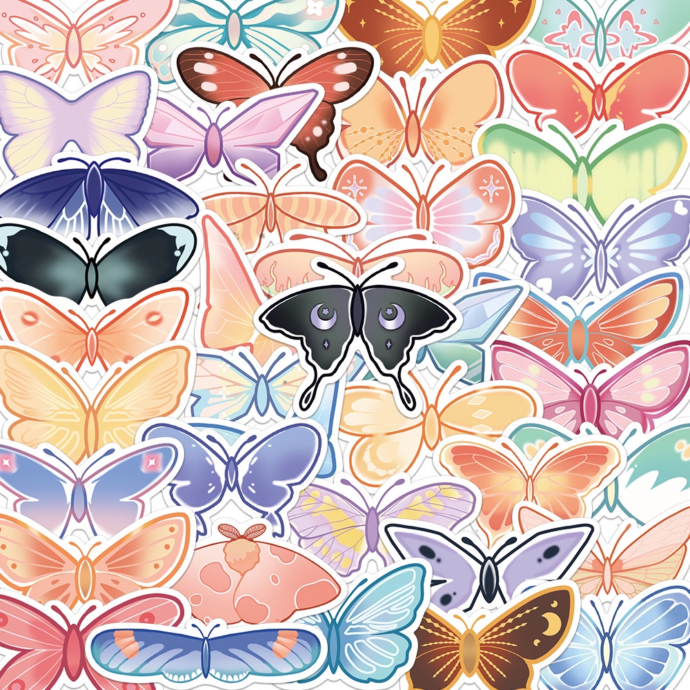 Mollystore Waterproof Cute Cartoon Painting Stickers (50pcs / Pack ...