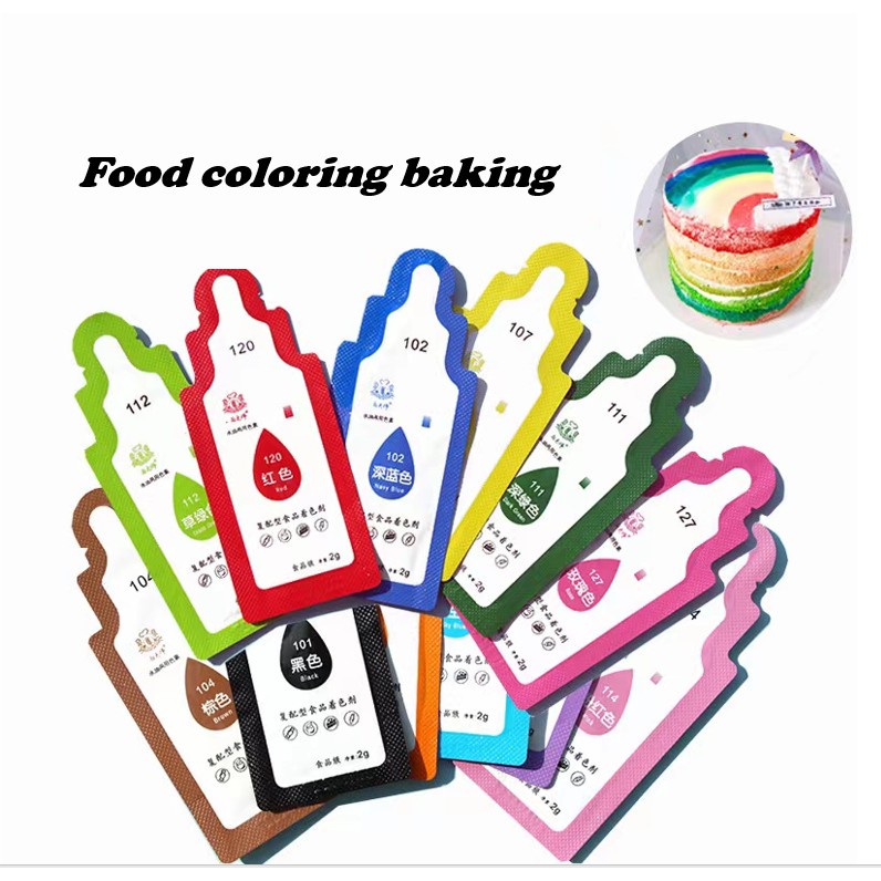 Food Coloring Baking Edible Pigment for Cake Decoration Fondant Macaron ...