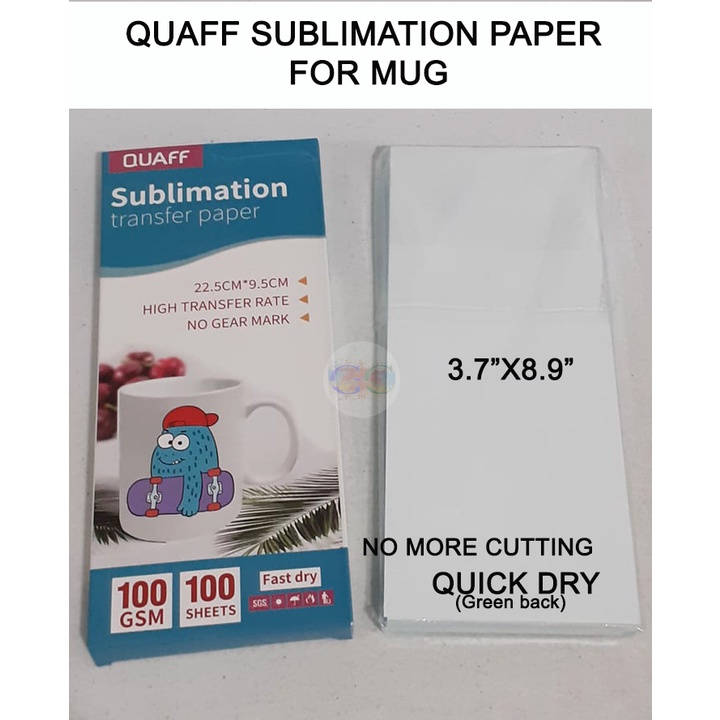 Quaff Sublimation Paper for Mug (100 sheets) | Shopee Philippines