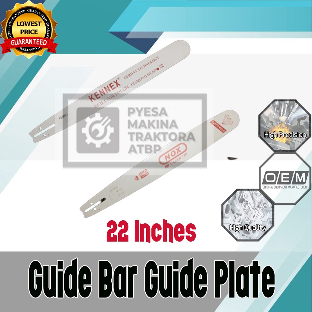 Guide Bar 22 inches Diamond Tip for Chainsaw Chain Saw Guidebar Plate ...