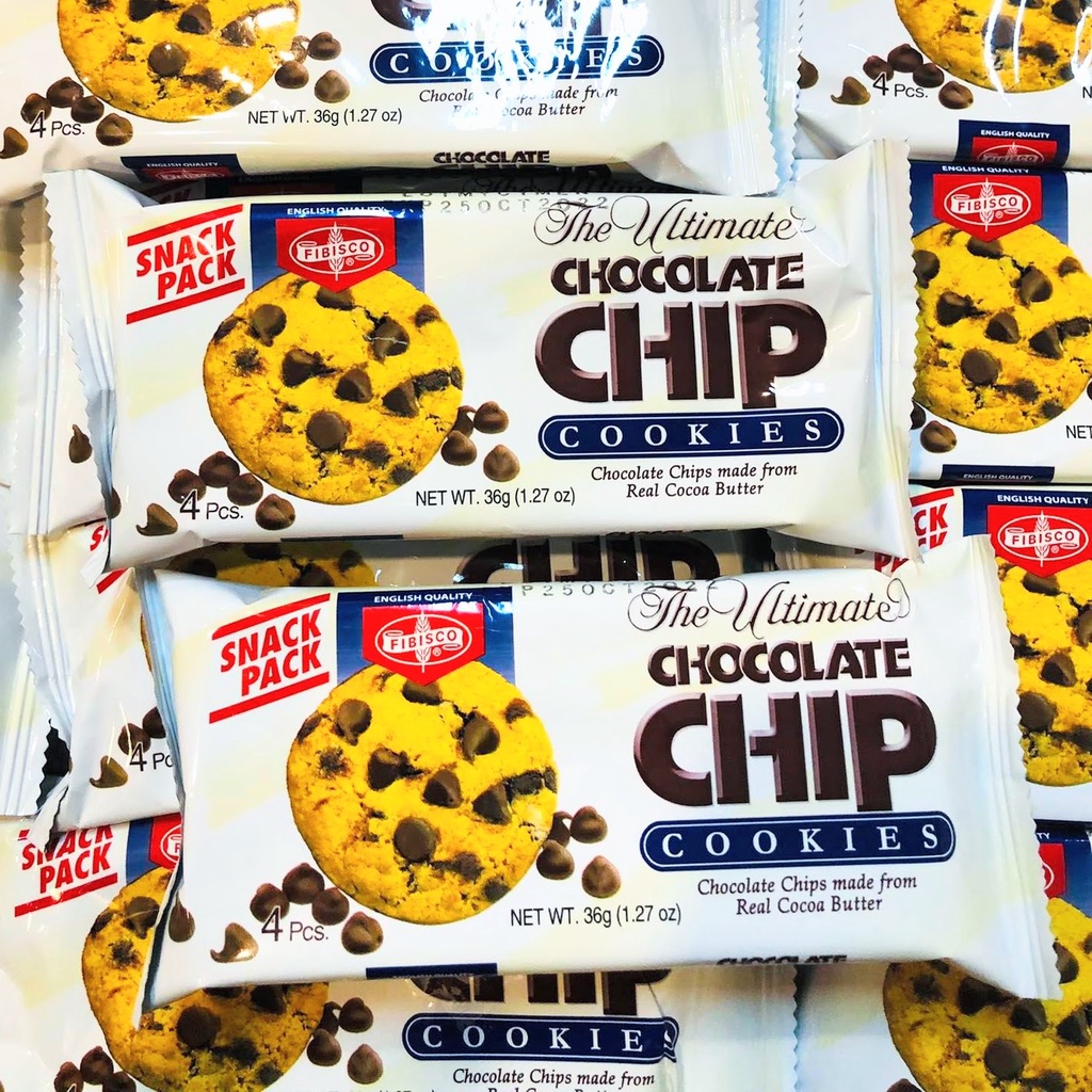 [BUNDLE OF 3 ] Fibisco Chocolate Chip Cookies 36G | Shopee Philippines