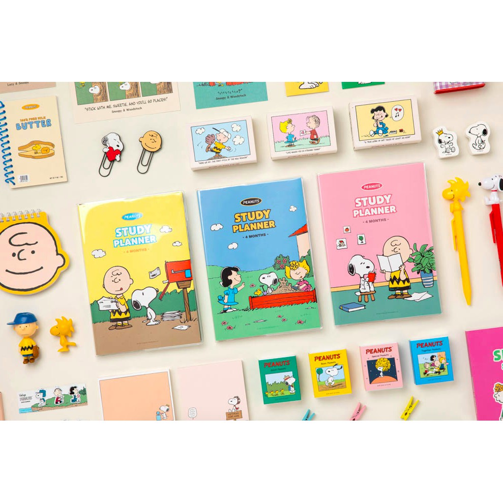 V2 'Peanuts' Snoopy Study Plan + Sticker Gift "Made in Korea" | Shopee ...