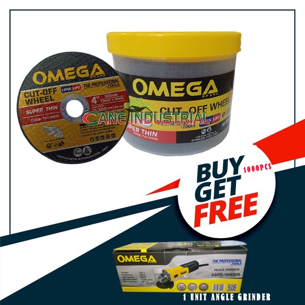 OMEGA Cut-Off Wheel 4" Super Thin Buy 1000pcs Get 1 Free Unit Angle ...