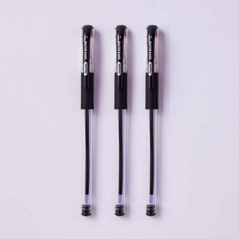 Panda Super Ballpoint Pen Pack Of 3 | Shopee Philippines