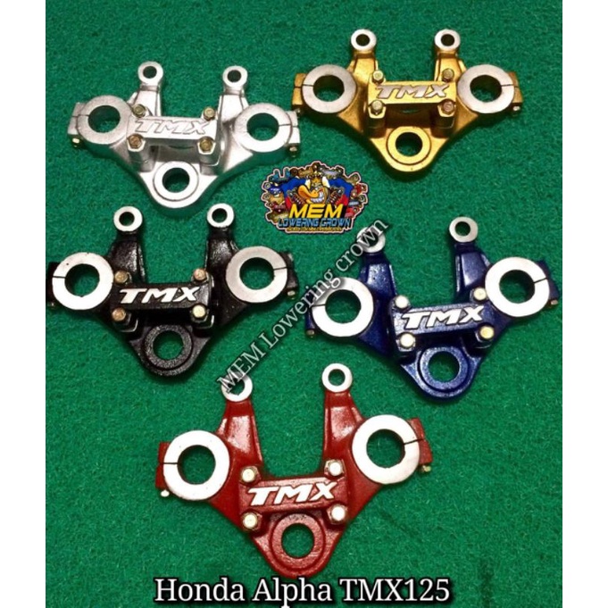 Honda Alpha TMX 125 - lowering crown/butterfly for stock shock or XRM ...
