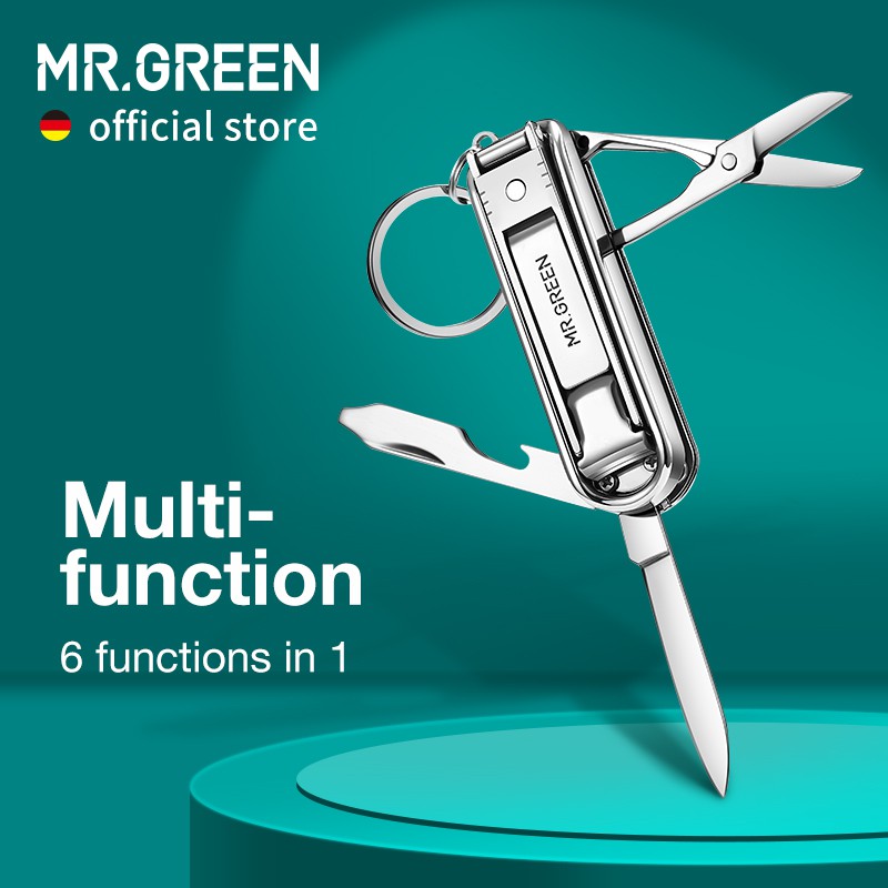 MR.GREEN Multifunctional Nail Clipper Stainless Steel Six Functions ...