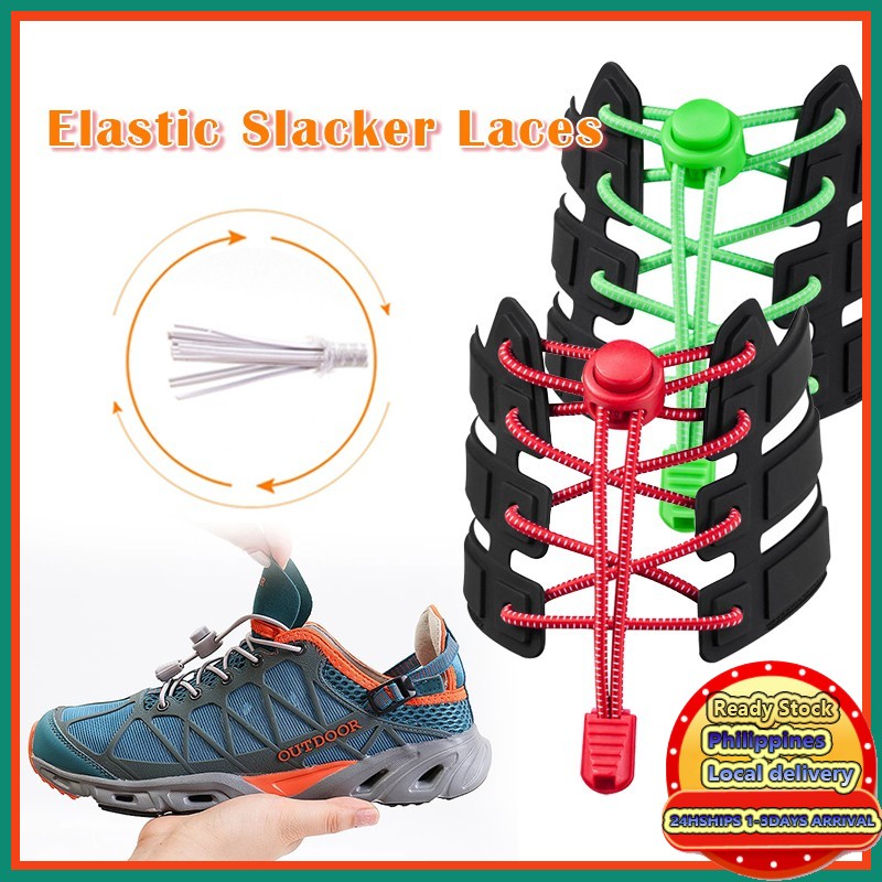 Rubber Band Shoelace Buckle Lazy Shoelace Free Tie Sports Elastic Color ...