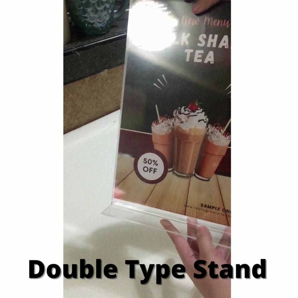 Clear Acrylic Stand [Set A - A4, Short, 8R] 1pc Portrait Sign Photo ...