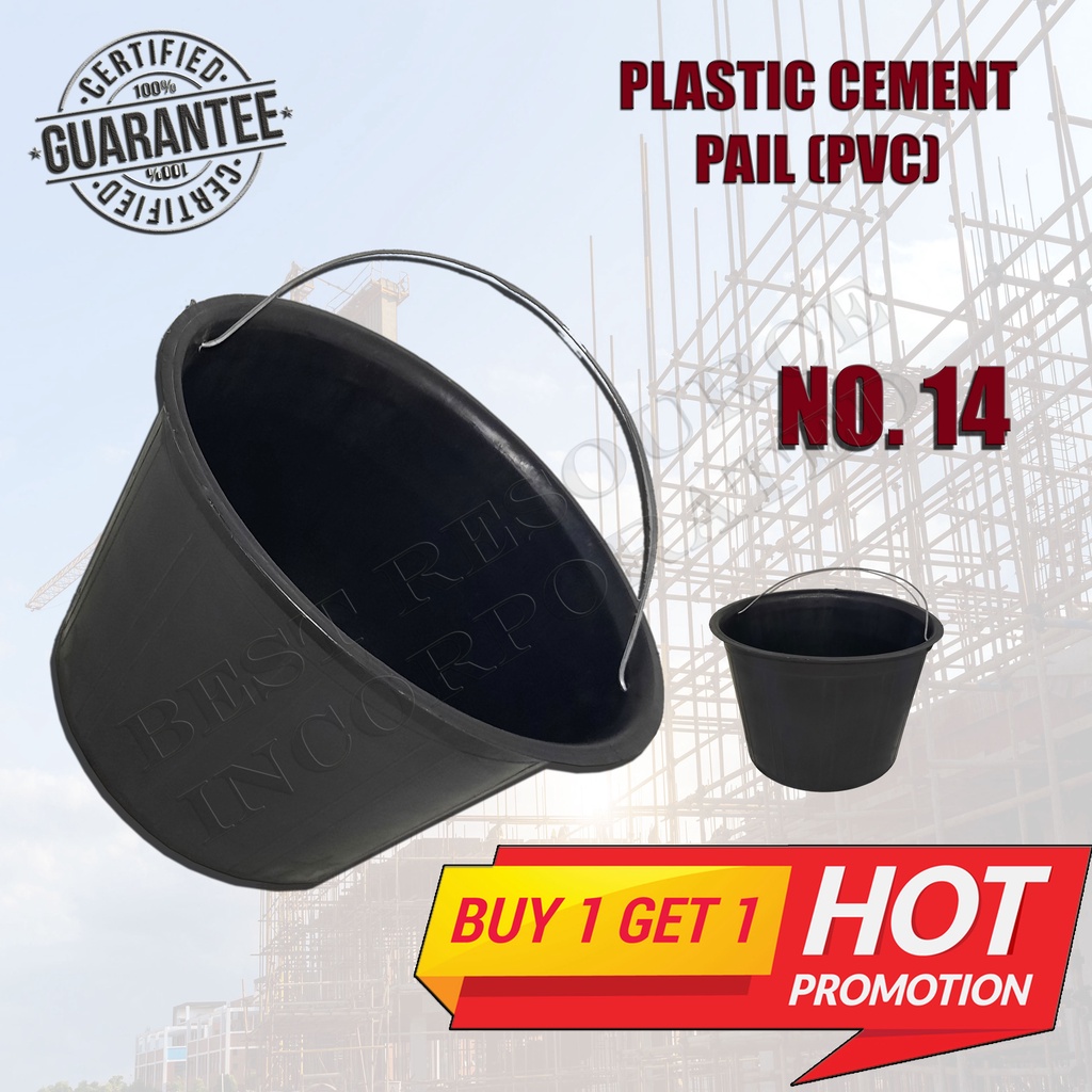 Plastic Cement Pail PVC No.14 | Buy 1 Take 1 | Shopee Philippines