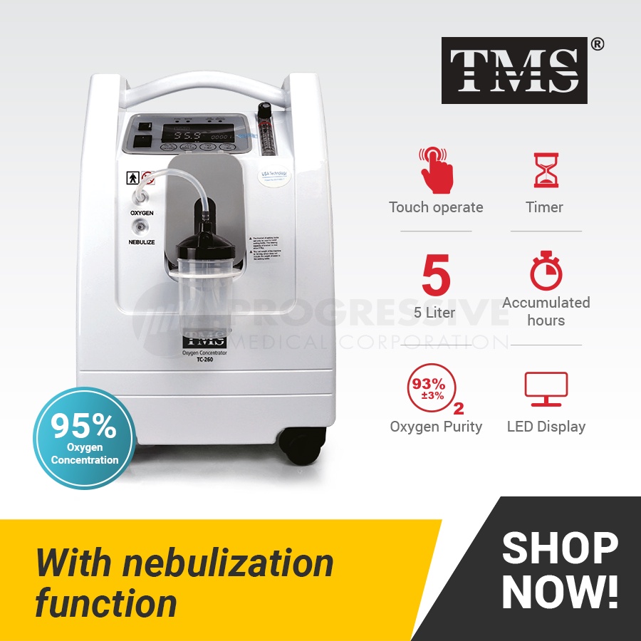 TMS TC-260 Oxygen Concentrator with Nebulization Function | Shopee ...