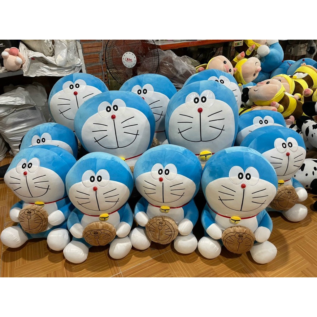 Doremon Teddy Bear Embracing Donuts, Cute Sitting Doraemon As A Cute ...