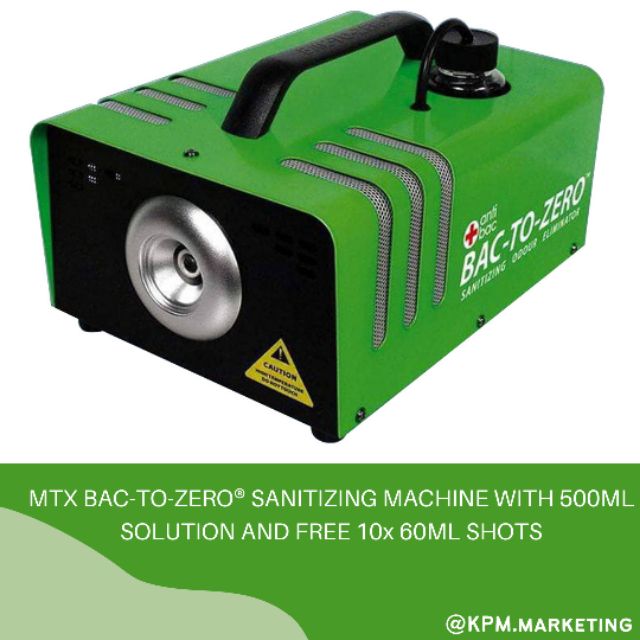 Microtex BAC-TO-ZERO® machine with FREE solution | Shopee Philippines