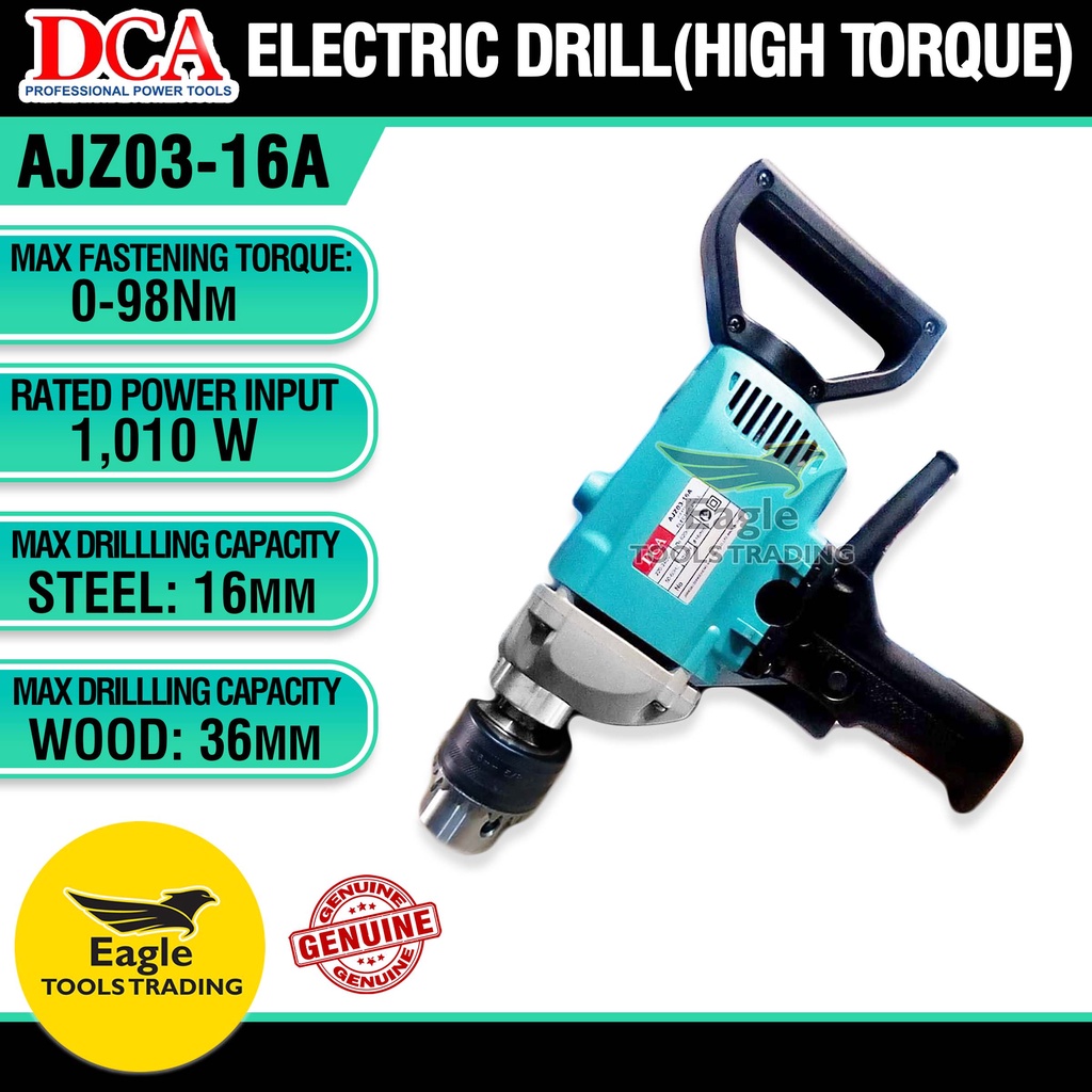 DCA ELECTRIC DRILL AJZ03-16A High torque drill | with 360 degree d type ...