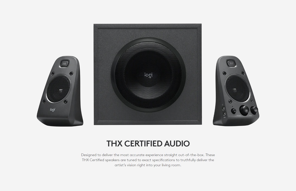 Logitech Z625 Thx 2.1 Speaker System Subwoofer Audio 3.5mm Rca Inputs | Shopee Philippines