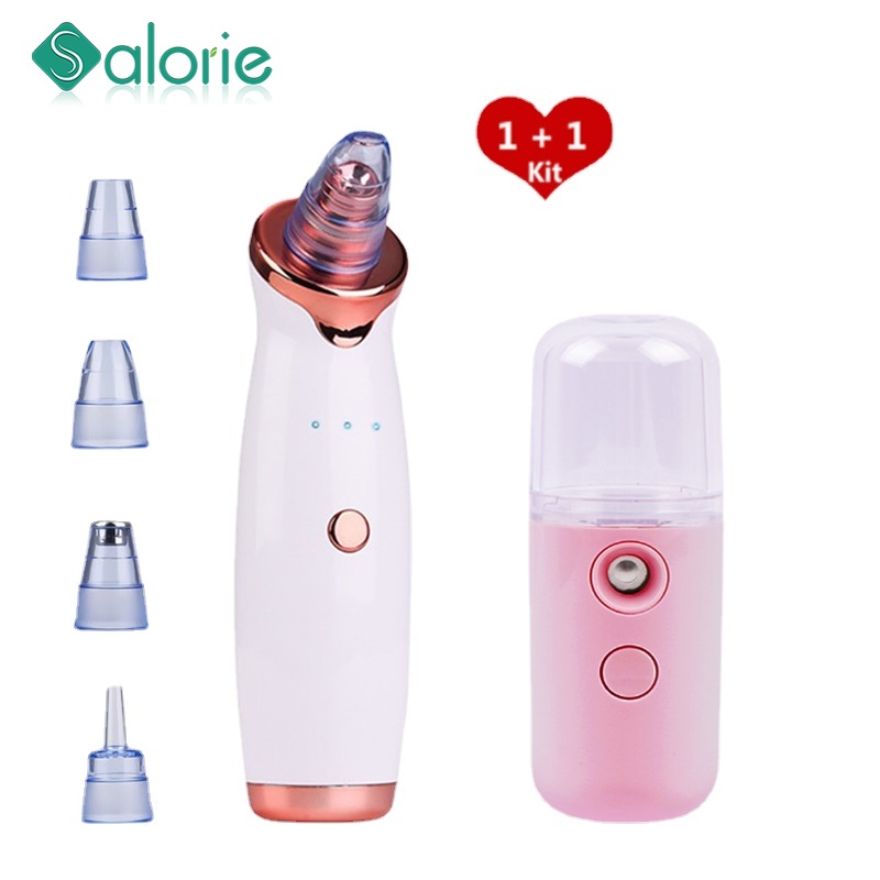 SALORIE Blackhead Remover Face Skin Vacuum Pore Cleaner Suction Acne ...