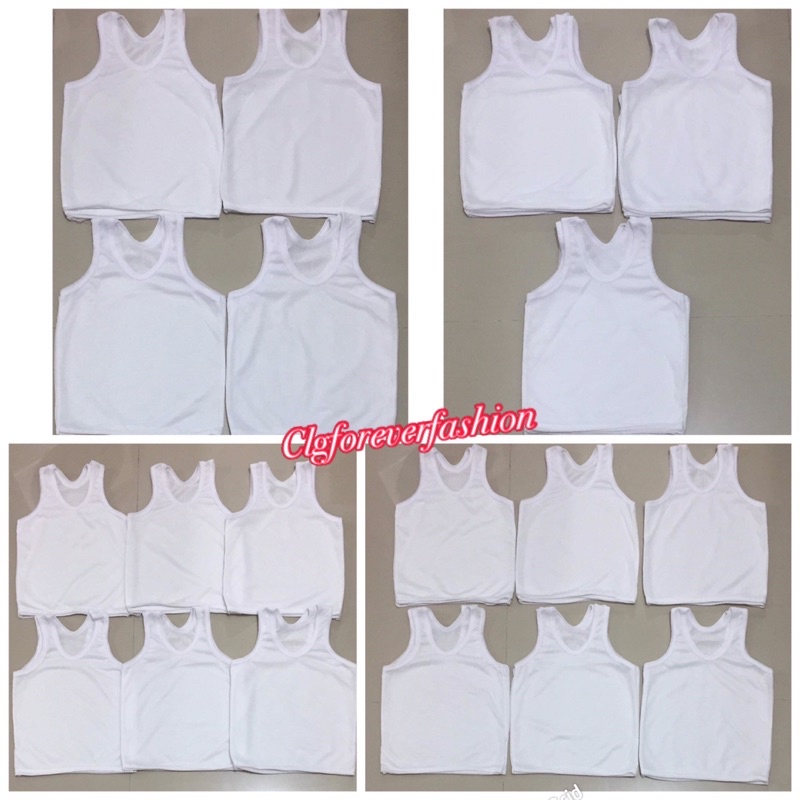12 pieces Newborn baby sando plain white ( 0-12 Months ) | Shopee ...