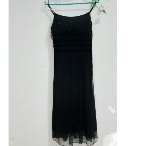 Simple Black Dress / Dress Strap 1 Preloved / Secondhand / Thrift ...