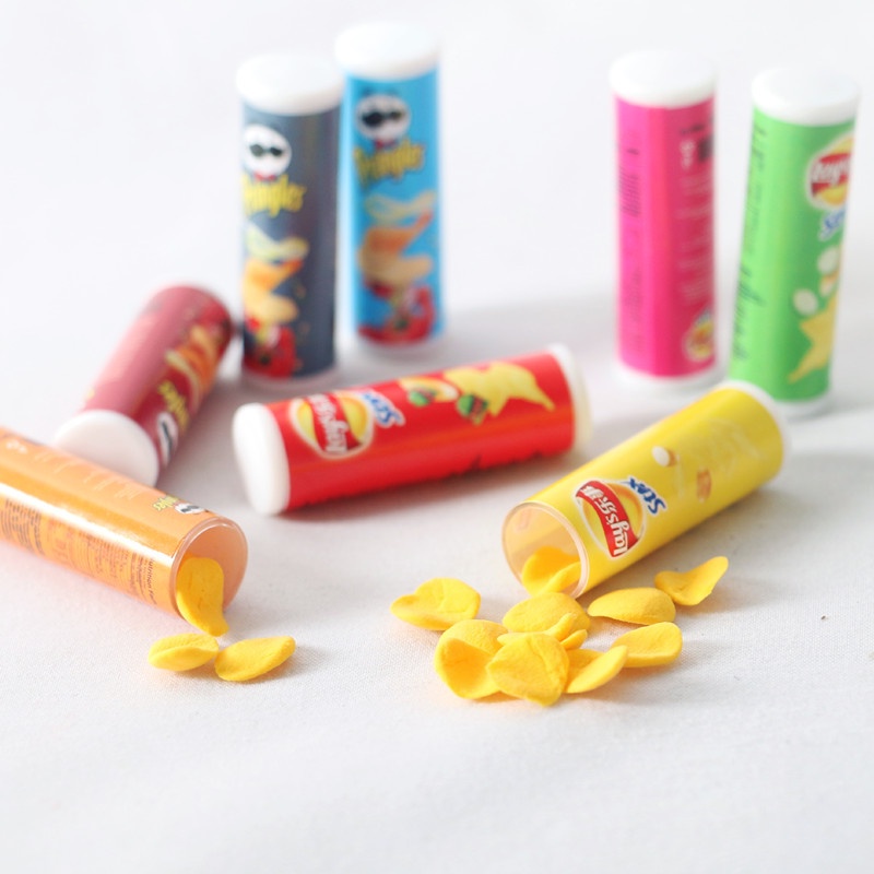 Doll house Pocket Simulation Mini Canned Potato Chips Leshi Pingke ...