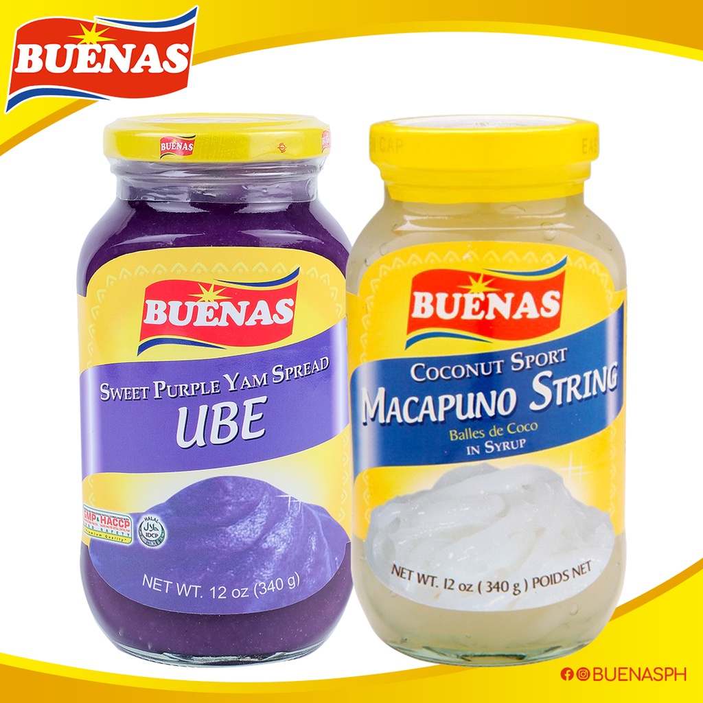 Buenas Purple Yam and Macapuno String 12oz set | Shopee Philippines