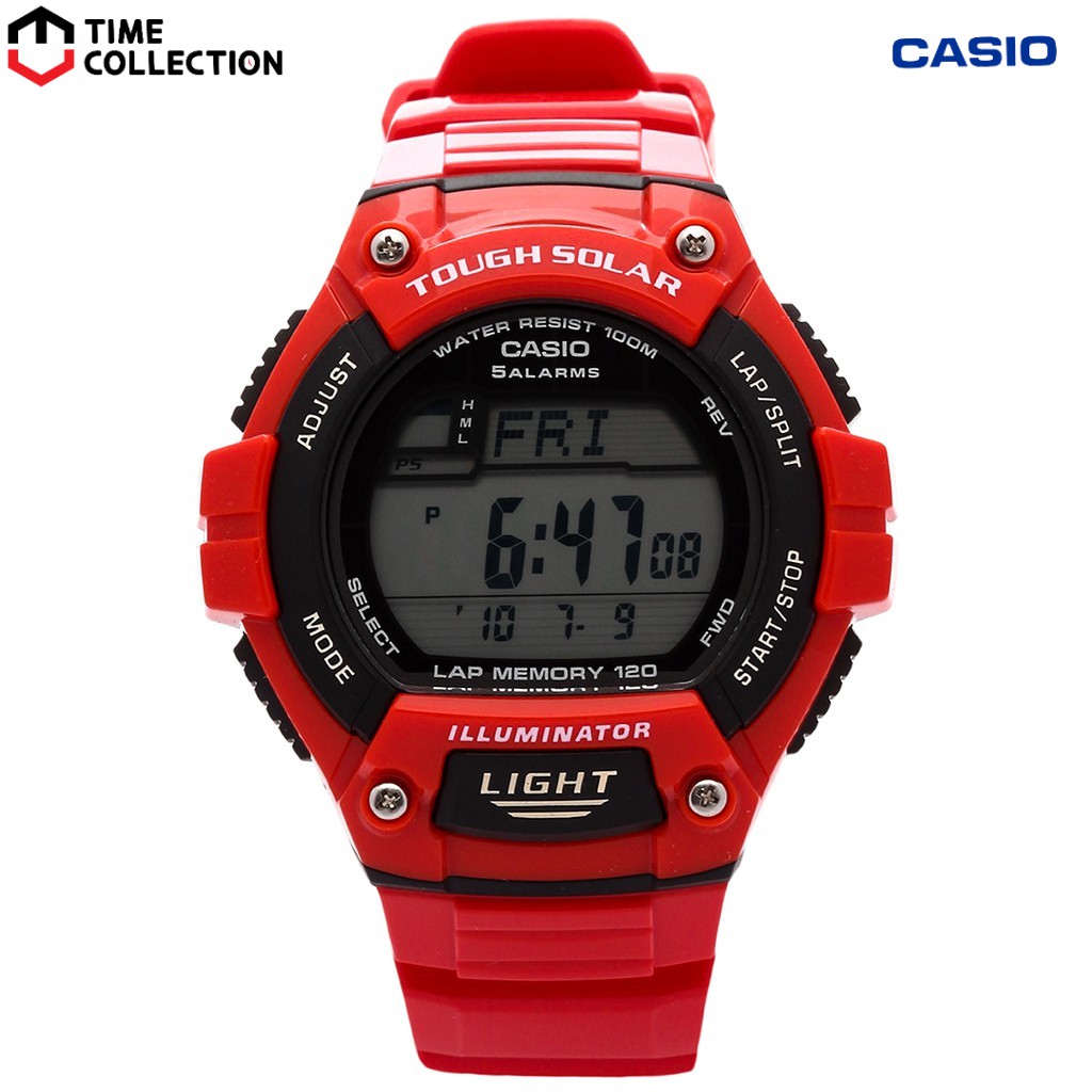 Casio W-S220C-4AVDF Solar Digital Rubber Strap Watch For Men | Shopee Philippines