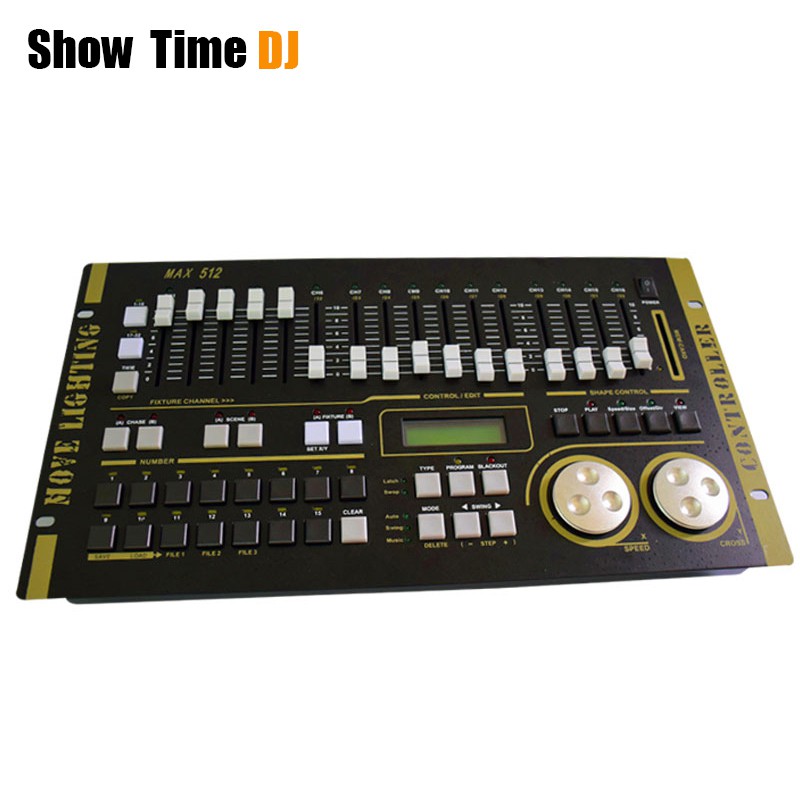 Max 512/384 DMX Controller Stage Light MAX 512/384 Master Console For XLR-3 Led Par Beam Moving ...