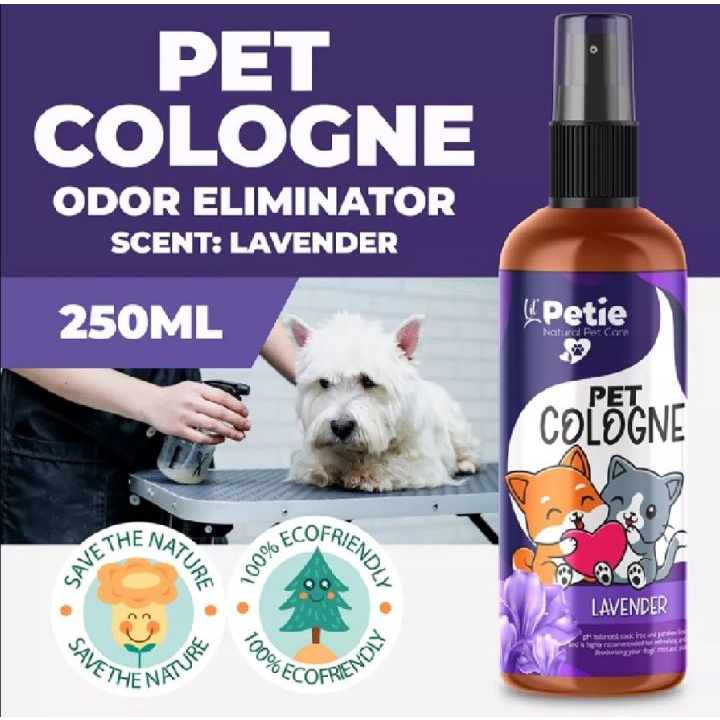 Petie Pet Cologne Lavender Scent, Anti-Odor, Safe for All Pets, Long ...