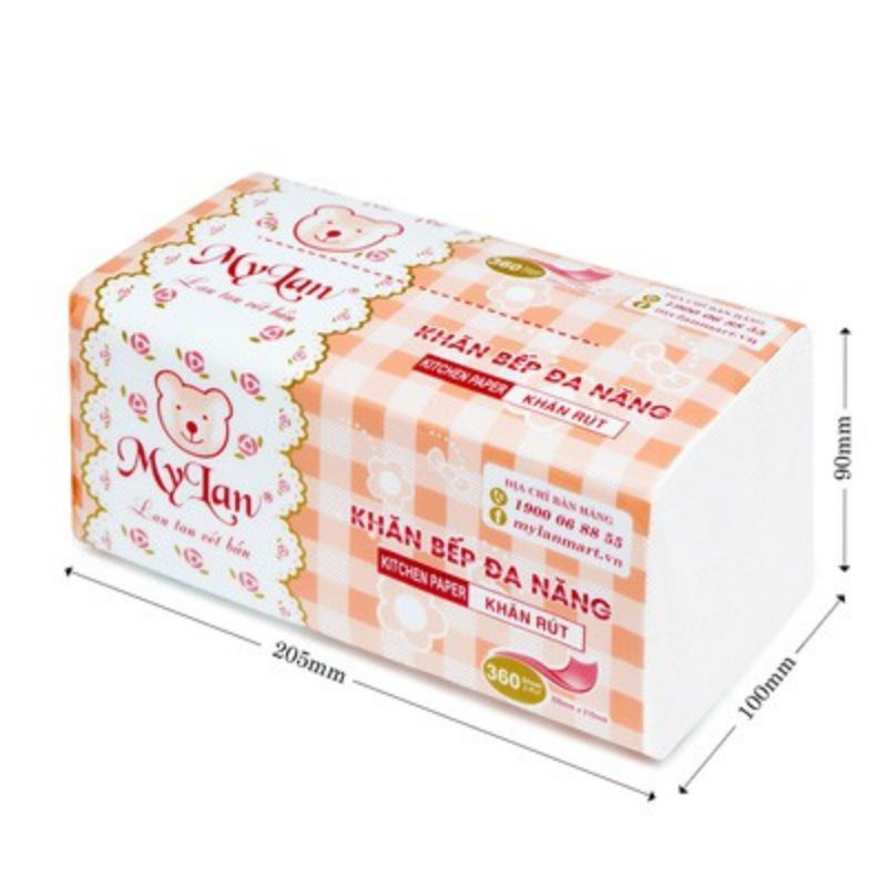 Package of 360 sheets of Mylan multi-purpose kitchen paper, Vietnamese ...