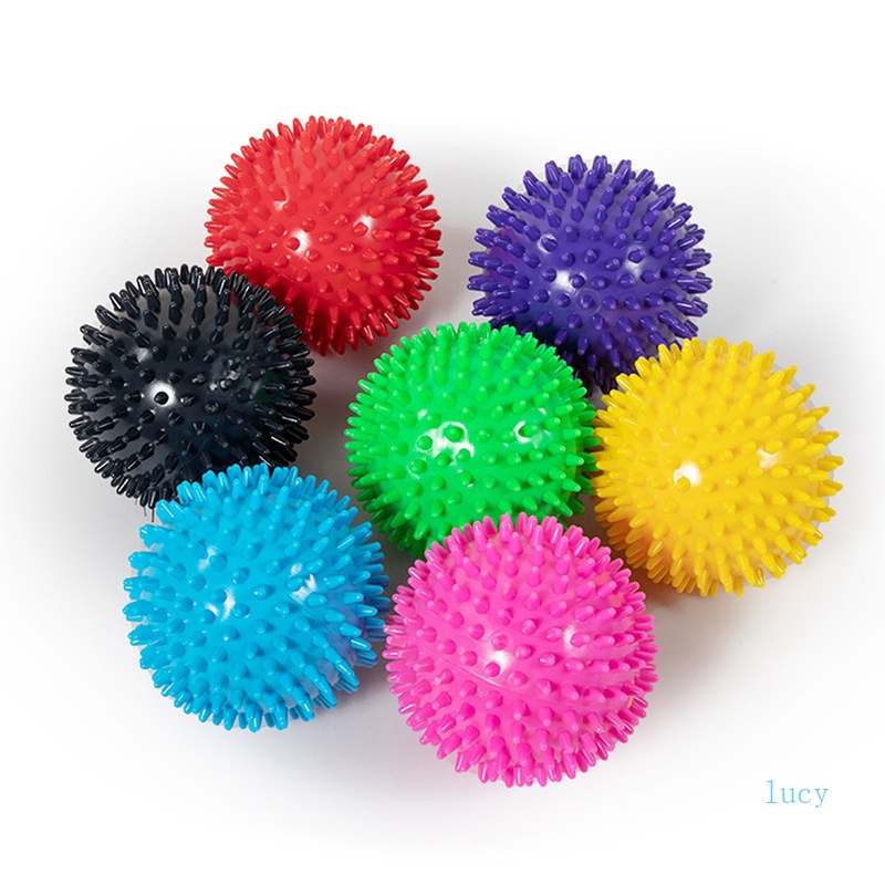 Lucyshiu Spiky Massage Ball Trigger Point Sport Fitness Hand Foot Pain ...
