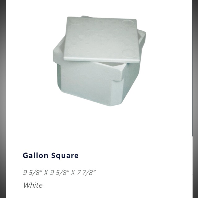 COD STYRO BOX / GALLON SQUARE / SMALL STYRO BOX / MANIPIS | Shopee ...