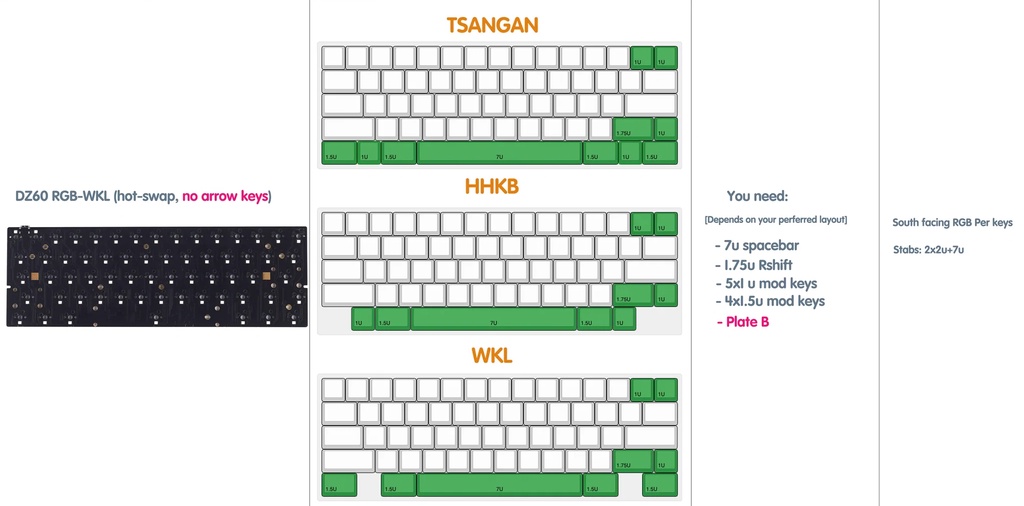 KBDfans Dz60 60% Hot Swap RGB-Wkl Pcb | Shopee Philippines