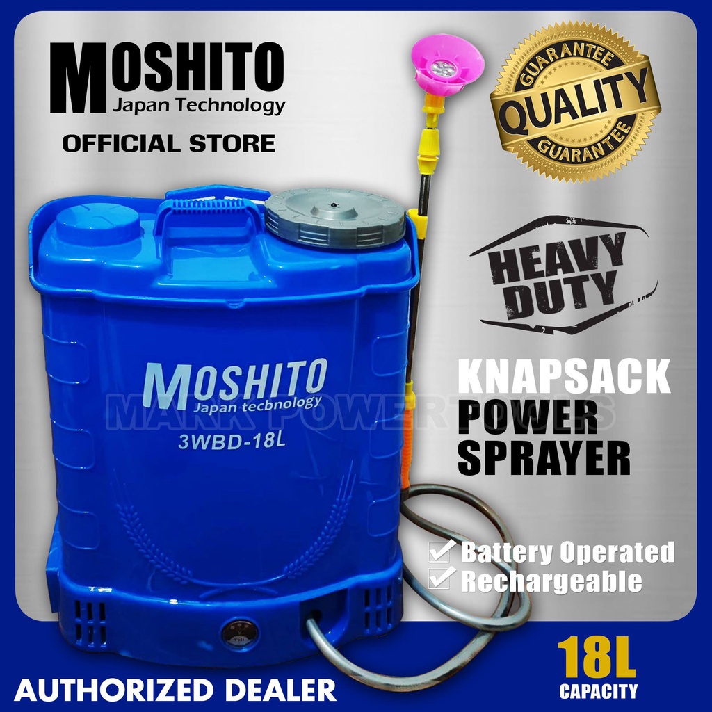 MOSHITO JAPAN Knapsack Electric Battery Power Sprayer | Shopee Philippines