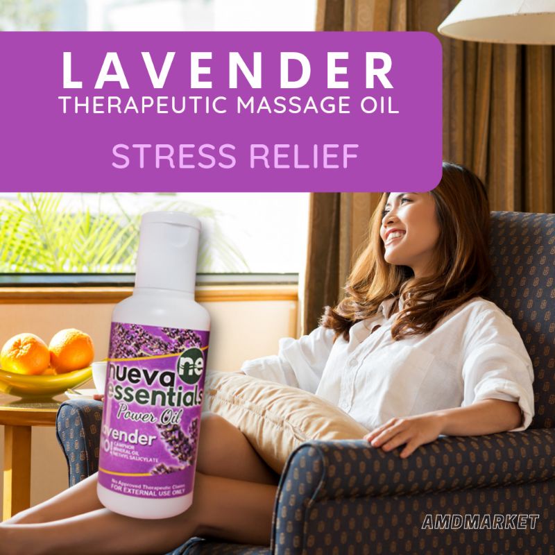 Lavender Essential Oil - for Massage Nueva Essentials 60ml FDA Approved ...