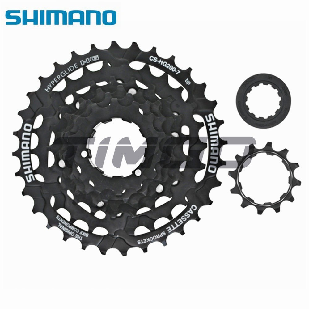 Shimano Cs-Hg200-7 7 Speed 12-28t/12-32t Hg20-7 Bicycle Cassette ...