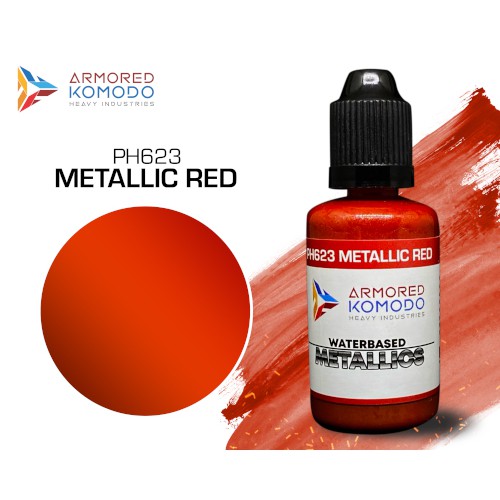 Metallic Red PH623 Waterbased Acrylics 30ml Armored Komodo | Shopee Philippines