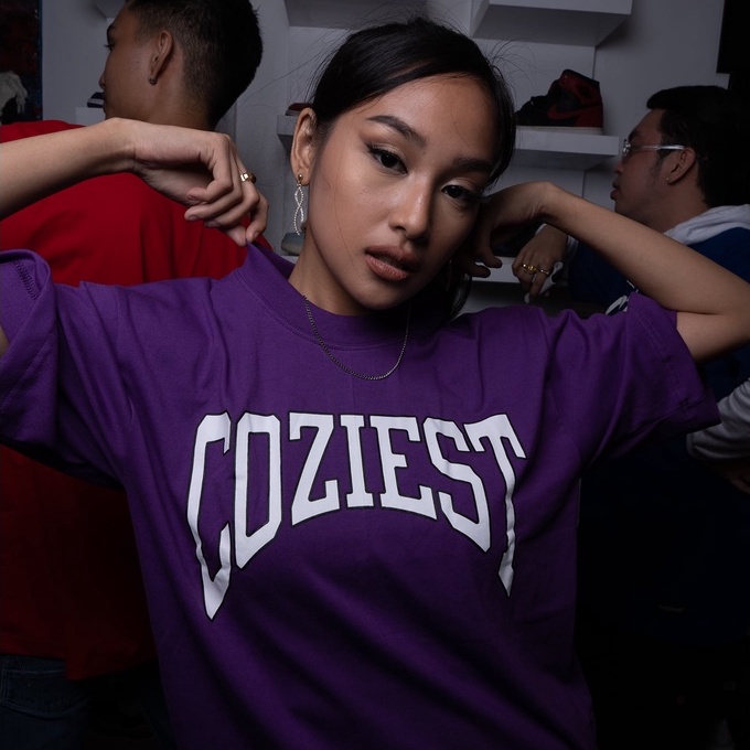 Coziest® Varsity Arc Violet Shirt | Shopee Philippines