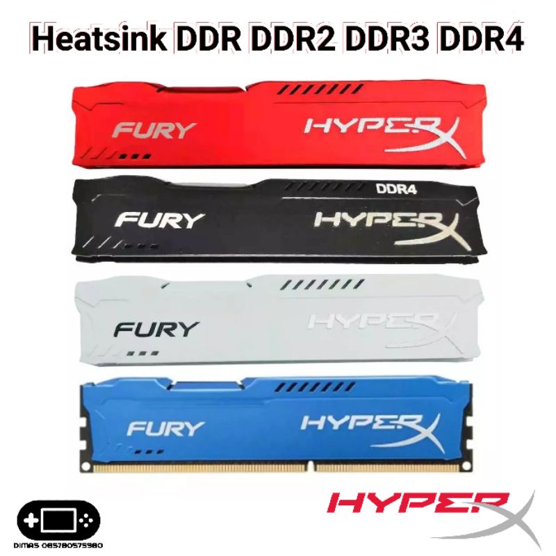 Heatsink Ddr Ddr Ddr2 Ddr3 Ddr4 Ram Ddr1 1 2 3 4pc Fury Hyperx Pc 0941