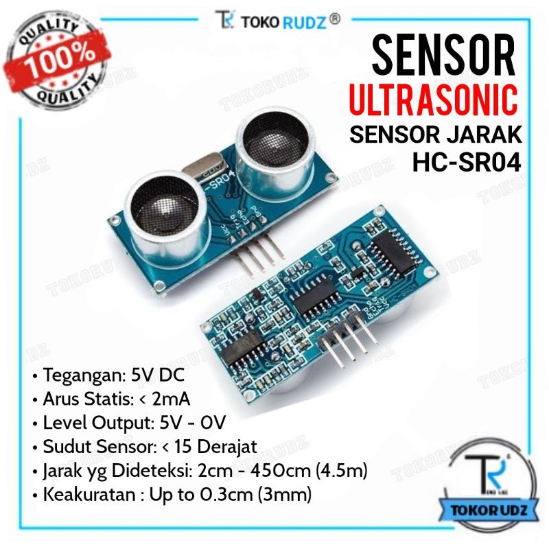 Ultrasonic Sensor / Arduino Distance Ultrasonic Sensor Module HC-SR04 ...