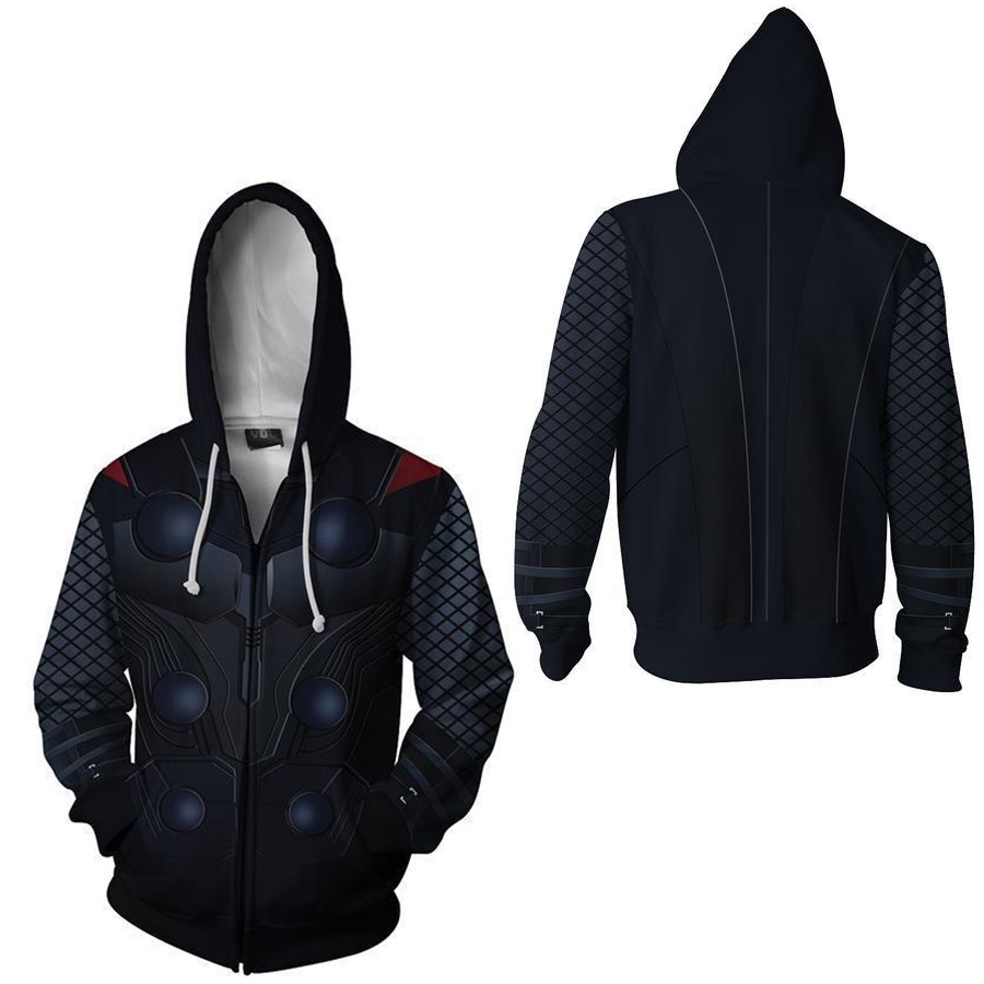 Thor Cosplay 3D Hoodie Men Casual Jacket Superhero Costume Tops ...