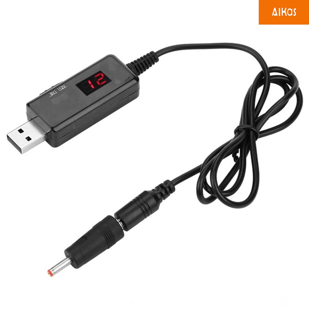 USB DC 5V to DC 9V / 12V Boost Cable Module Converter 1.35mm X 3.5mm ...