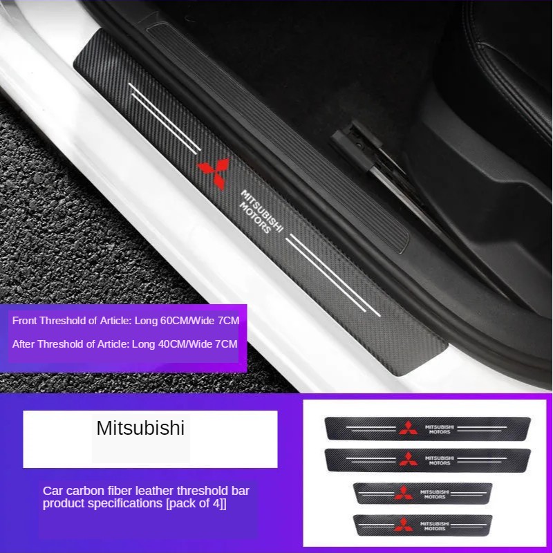 Mitsubishi Ready Stock Carbon fiber car door sticker outlander ...