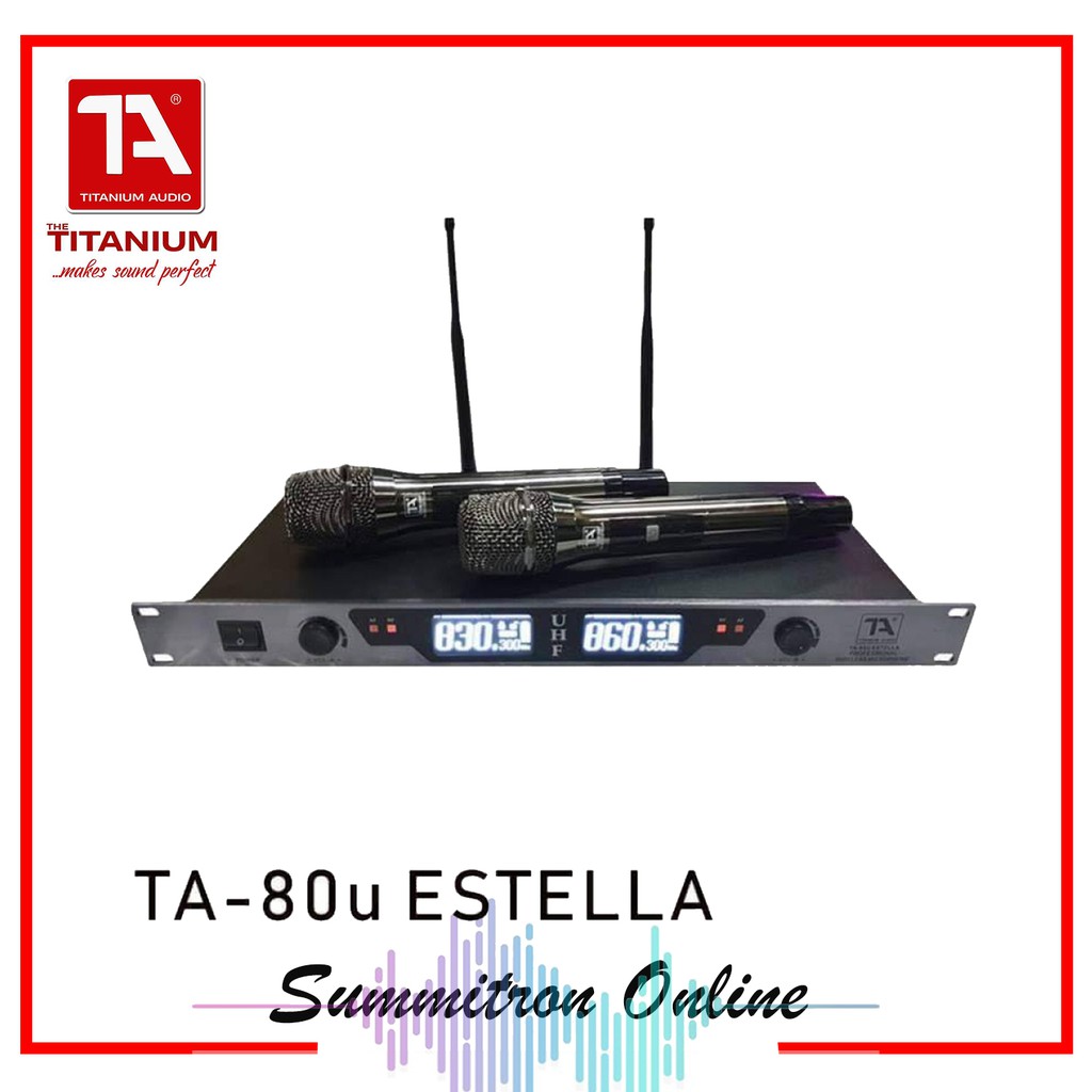 Titanium Audio TA-80u Professional Dual Wireless Microphone | Shopee ...