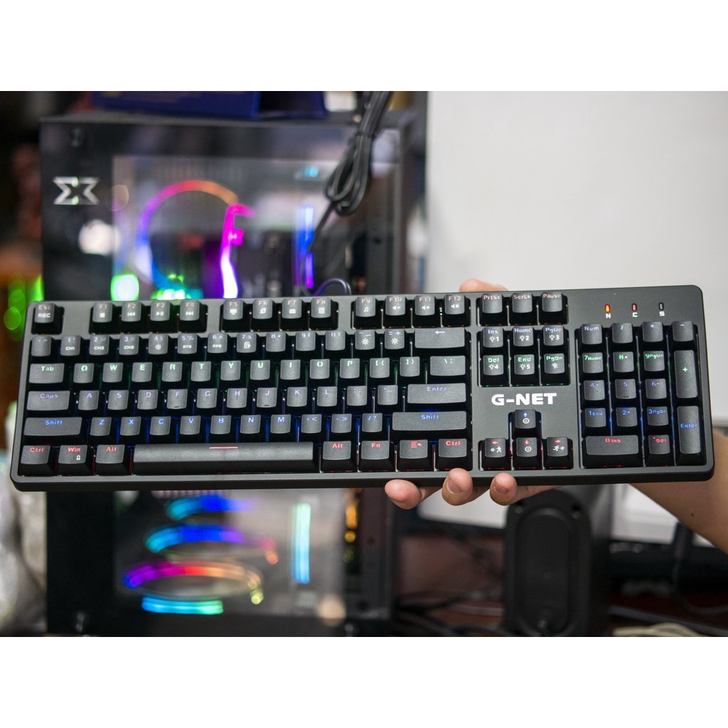 Gnet GK316S Blue Switch Mechanical Keyboard with Replaceable Switch and ...