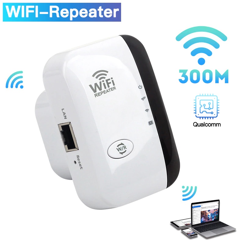 Wireless Wifi Repeater 300Mbps Remote Wifi Extender Wi-Fi Amplifier 802 ...