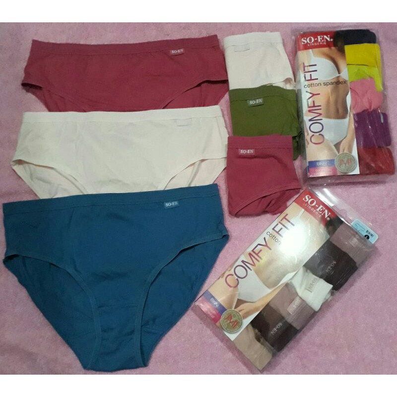 SOEN SPANDEX COTTON PANTY (6PCS.) BIKINY TYPE SIZE M-L-XL-XXL-3XL ...