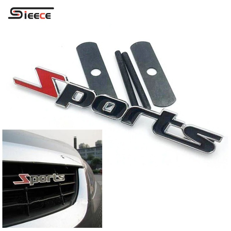Sieece Sports 3D Metal Car Front Grill Emblem Badge Automobiles Decal ...