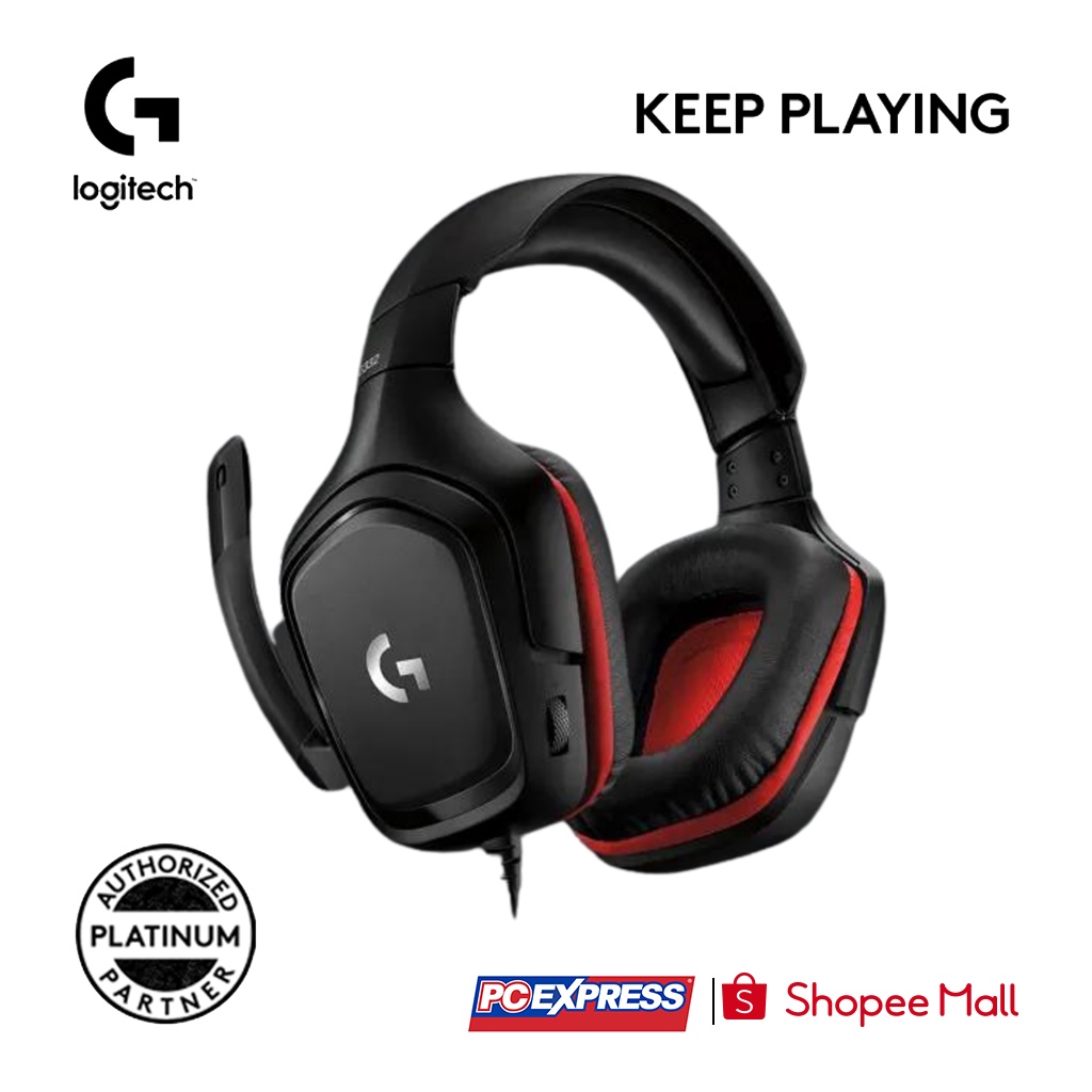 LOGITECH G331 GAMING HEADSET BLACK | Shopee Philippines