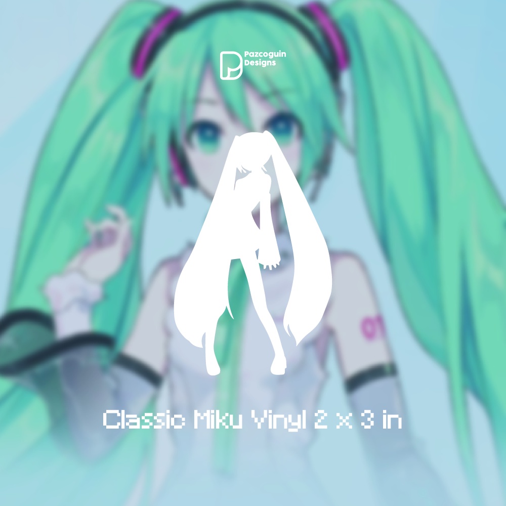 Hatsune Miku Vinyl Sticker Decal : Classic Miku | Shopee Philippines